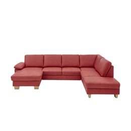 Planform Wohnlandschaft Zenzi ¦ rot ¦ Maße (cm): B: 316 H: 90 T: 235 » Sconto
