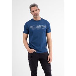 Lerros T-Shirt &raquo;T-Shirt *Next Adventure*&laquo; DEEP BLUE 3XL 3XL Gerippter Rundhalsausschnitt