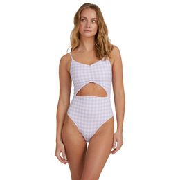 Roxy Badeanzug »Heart The Check« Castle Gingham Lg Pastel Lilac L L Stoff: Gewebter, texturierter Stoff mit...