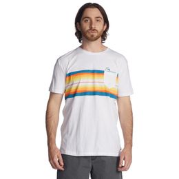 Quiksilver T-Shirt &raquo;Resin Tint&laquo; White S S Stoff: Baumwoll-Jersey-Stoff [160 g/m2]