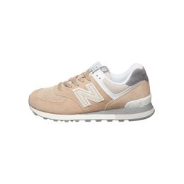 New Balance Leder-Sneakers in Apricot - 44,5