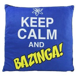 United Labels® Dekokissen The Big Bang Theory Kissen "Keep Calm and Bazinga"