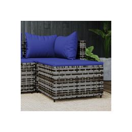 vidaXL Hocker, blau|grau