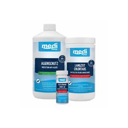 mediPOOL Poolpflege mediPOOL Wasserpflege Chlor Algen inkl Algenschutz Langzeit-Chlor-Tabs