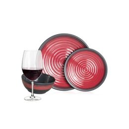 Moritz Geschirr-Set Camping Geschirr Stone Red