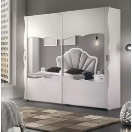 JVmoebel Kleiderschrank Grau Kleiderschrank Italienische Stil Möbel Schlafzimmer Schrank (1-St.