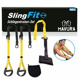 MAVURA Schlingentrainer SlingFit Schlingentrainer-Set Widerstandsbänder Fitnessbänder