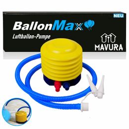MAVURA Fußpumpe BallonMax Fuß Pumpe Luftpumpe Tretpumpe Blasebalg