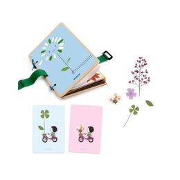 Djeco Spielzeug-Gartenset DIY: Blumenpresse & Karten Pflanzenpresse Bastelspaß