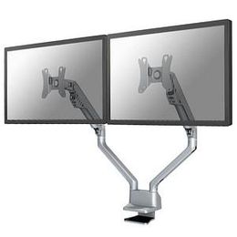 Neomounts Monitor-Halterung FPMA-D750D silber für 2 Monitore, Tischklemme, Tischbohrung