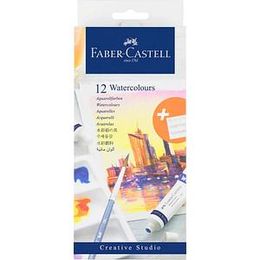 12 Faber-Castell Aquarellfarben farbsortiert 12 x 9,0 ml