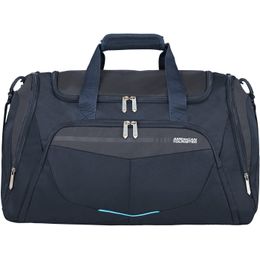 American Tourister® Reisetasche Summerfunk, Handgepäcktasche Reisegepäck mit Trolley-Aufsteck-System, blau