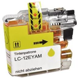 Ampertec Tinte kompatibel mit Brother LC-12EY yellow