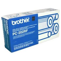 2 Brother TT-Bänder PC-202RF schwarz