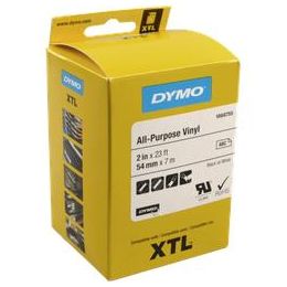 Dymo XTL Schriftband 1868755 Vinyl schwarz auf weiß 54mm x 7,5m