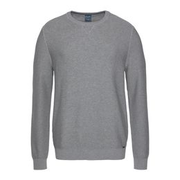 Rundhalspullover OLYMP "Modern Fit" Gr. L, grau Herren Pullover Rundhalspullover