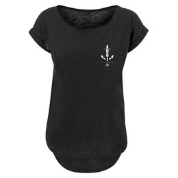 F4NT4STIC Shirt 'Ahoi Anker Knut & Jan Hamburg' female Black size XXXL
