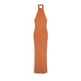 Bershka Kleid Damen Gr&ouml;&szlig;e XS orange / silber