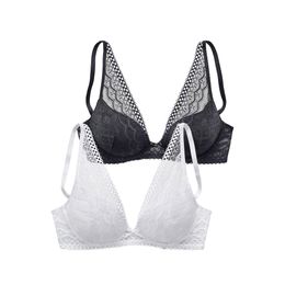 Petite Fleur BH Damen Gr&ouml;&szlig;e 80 schwarz / wei&szlig;