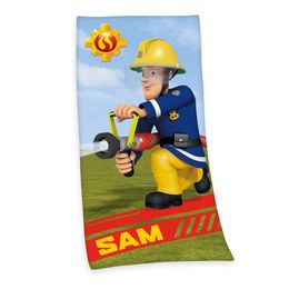 Herding Feuerwehrmann Sam Velourstuch, Größe: 150 x 75 cm
