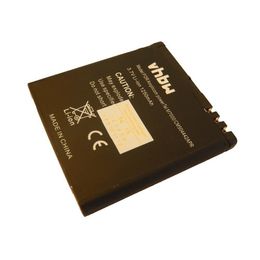 vhbw passend für Amplicom PowerTel M6700L, Powertel M6700, M7000 Mobilfunk Smartphone-Akku Li-Ion 1250 mAh, schwarz