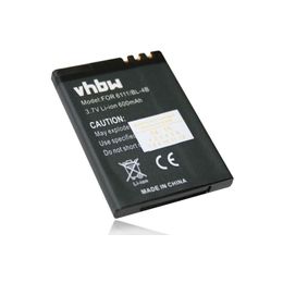 vhbw passend für Nokia 2760, 5000, 2630, 7370, 7373, 6111, 7070 Prism, 7500 Smartphone-Akku Li-Ion 600 mAh, schwarz