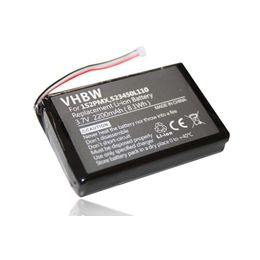vhbw passend für Blaupunkt Travelpilot 700, 500 Navigation Strassen Akku Li-Ion 2200 mAh, schwarz