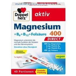 Queisser Doppelherz Magnesium+B Vitamine Direct Pellets 40 St