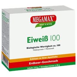 Eiweiss 100 Erdbeer Megamax Pulver 7X30 g