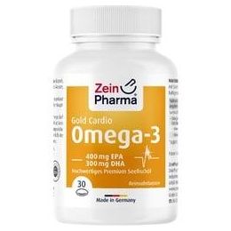 ZeinPharma Omega-3 Gold Herz DHA 300mg/EPA 400mg Softgel-Kap. 30 St