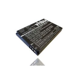 vhbw passend für Swissvoice MP40 Mobilfunk (1000 mAh, 3,7 V, Li-Ion) Smartphone-Akku Li-Ion 1000 mAh, schwarz