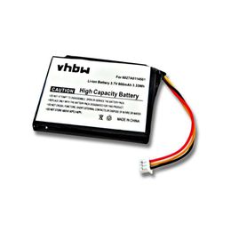 vhbw passend für TomTom Via 135, 1435T, 1405T, 1405M, 135M, 1405, 1505T, Akku Li-Ion 900 mAh, schwarz