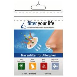 Filter Your Life Nasenfilter f.Allergiker Gr.L 7X2 St