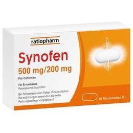 ratiopharm Synofen 500 mg/200 mg Filmtabletten 10 St