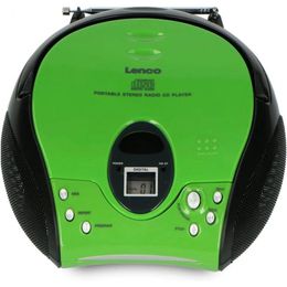 Lenco SCD-24 - CD/Radio-System - grün/schwarz CD-Radiorecorder