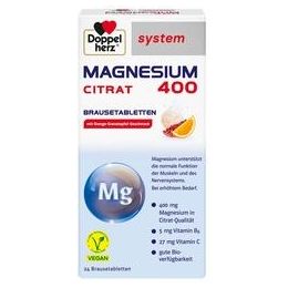 Queisser Doppelherz Magnesium 400 Citrat system Brausetabl. 24 St