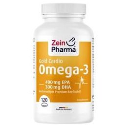 ZeinPharma Omega-3 Gold Herz DHA 300mg/EPA 400mg Softgel-Kap. 120 St