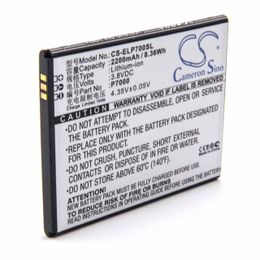 vhbw passend für Elephone P7000 Precious, P7000 (2200 mAh, 3,8 V, Li-Ion) Smartphone-Akku Li-Ion 2200 mAh, schwarz