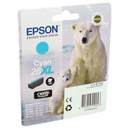 Epson Tinte C13T26324012 Cyan 26XL cyan