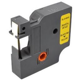 Ampertec Label Band kompatibel zu Dymo 40918 schwarz auf gelb 9mm x 7m