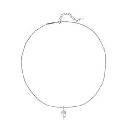 Hey Happiness Kette mit Anhänger Halskette mit Blume Charm 925 Sterling Silber