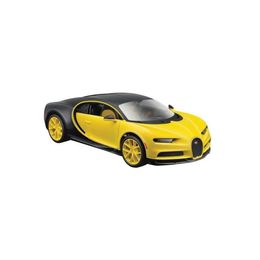 Maisto® Modellauto Bugatti Chiron (schwarz-gelb)