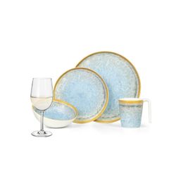 Moritz Geschirr-Set Camping Geschirr Crystal Blue