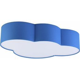 Licht-Erlebnisse - Deckenleuchte Kinderzimmer Blau blendarm Babyzimmer Wolkenlampe - Blau