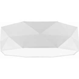 Licht-Erlebnisse Weiße Deckenlampe Stoff 4-flammig blendarm Schlafzimmer - Weiß