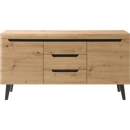 Sideboard Inosign "Torge" Sideboards Gr. B/H/T: 160 cm x 83 cm x 40 cm, 3, braun (eiche artisan dekor) Sideboards