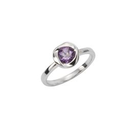 Vivance Fingerring 925-/ Sterling Silber Amethyst, weiß