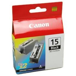 2 Canon Tinten 8190A002 BCI-15BK schwarz