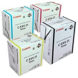 4 Canon Toner C-EXV21 Multipack BK C M Y 4-farbig