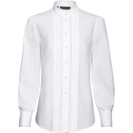 Reitmayer Stehkragenbluse mit Spitze Wei&szlig; (Gr&ouml;&szlig;e: 44)